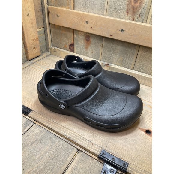 CROCS | Shoes | Crocs Bistro Clog Black M7w9 Unisex Work Catering Chefs ...